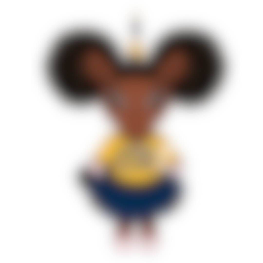 Coppin State University Unicorn Doll with Afro Puffs - 14 inch | HBCU ...